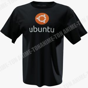 ANIME-TON | Shirts | Ubuntu Logo Tshirt Cotton Black | Poshmark
